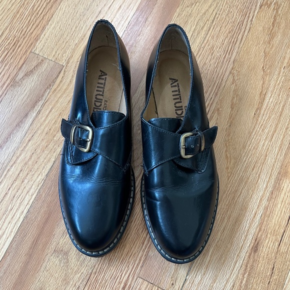 Shoes | Vintage Eaton Attitude Leather Loafer W Buckle | Poshmark